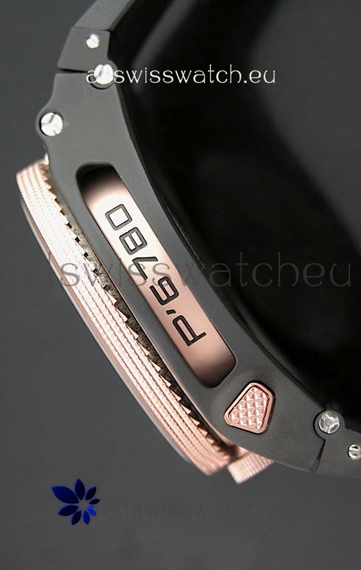 Porsche Design Diver Japanese Replica PVD Watch in Gold Bezel Watches ...
